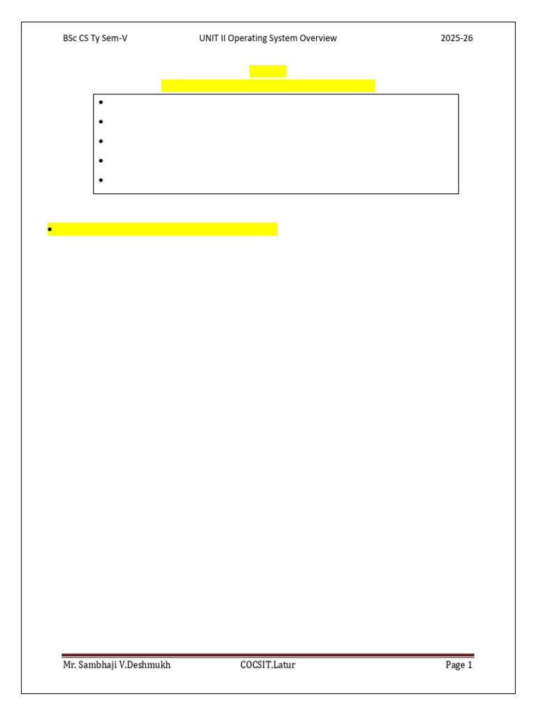 Operating Systems Overview: Key Concepts | PDF | File System ...