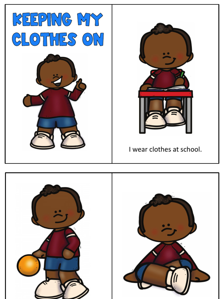 Wearing Clothes Social Story Boy | PDF