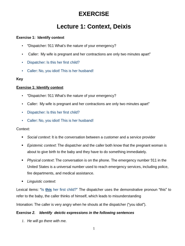Week 2 Exercise | PDF | Language Mechanics | Grammar
