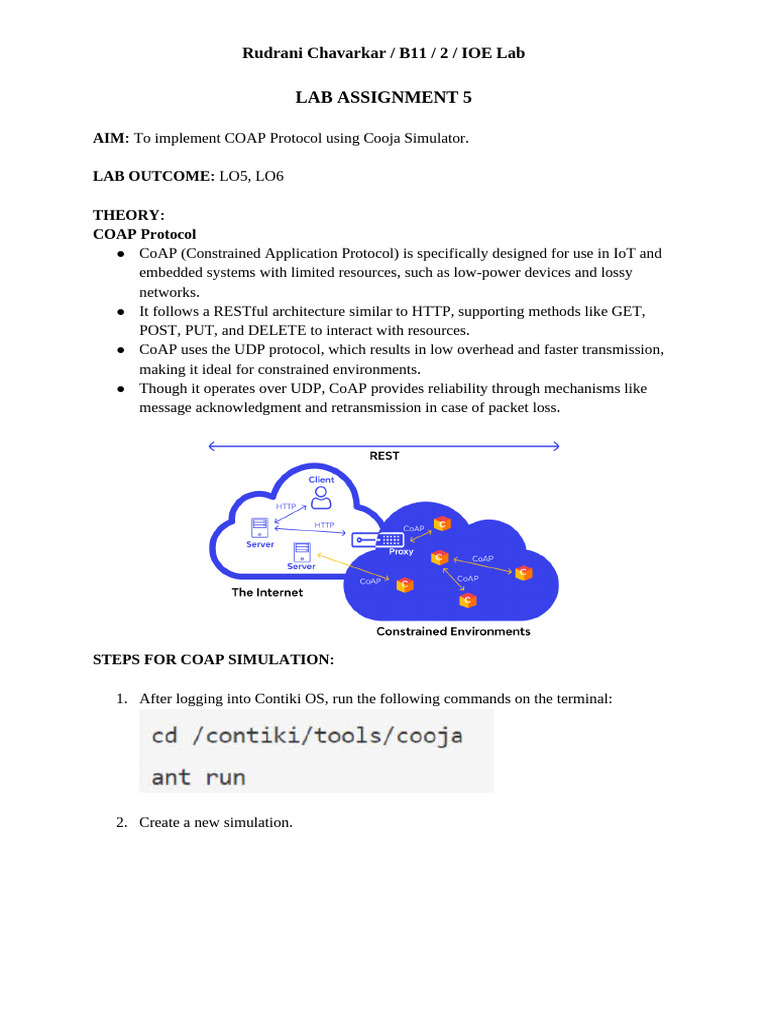 Rudrani Chavarkar 2 IOE Lab Assignment 5 | PDF | Internet Protocols ...