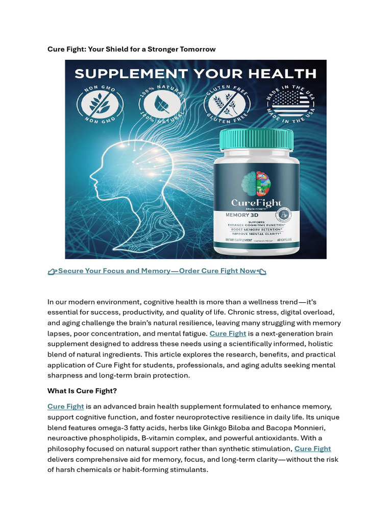 Cure Fight Defend Your Health, Win Your Strength | PDF | Dietary ...