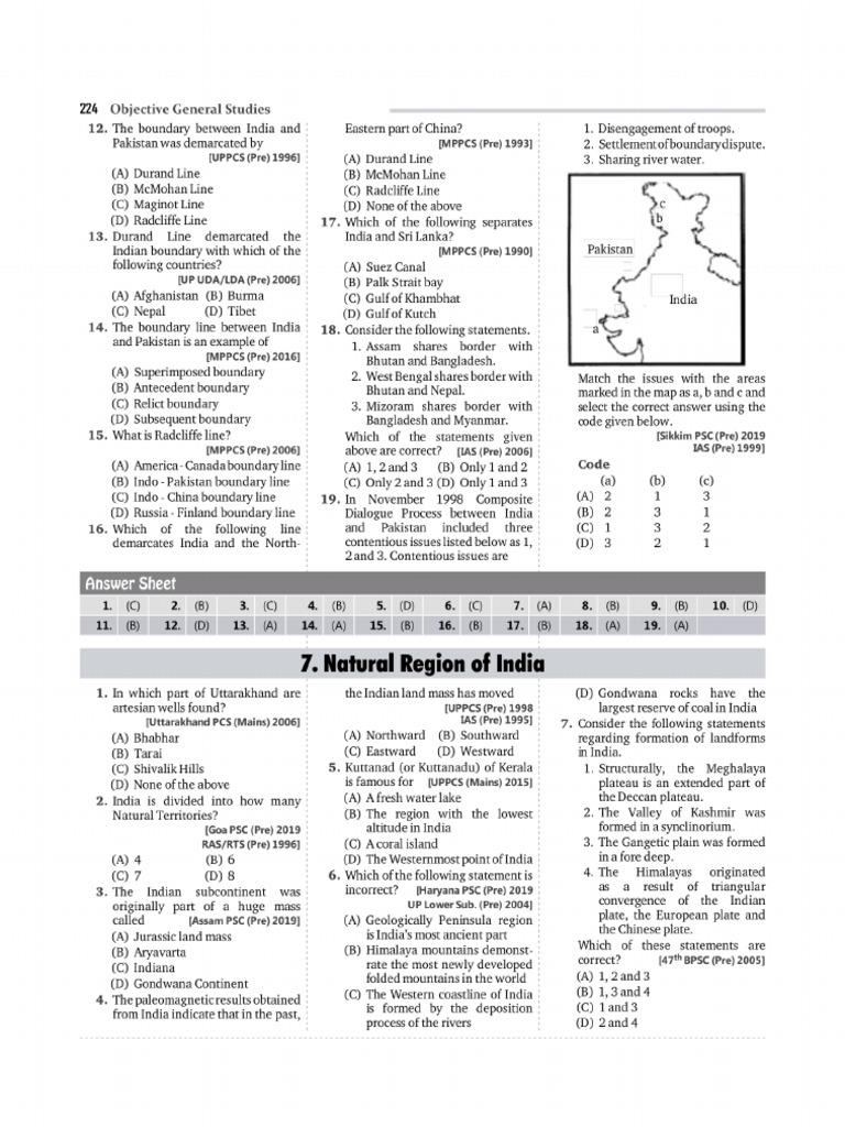 Geography Questions Test 5 | PDF