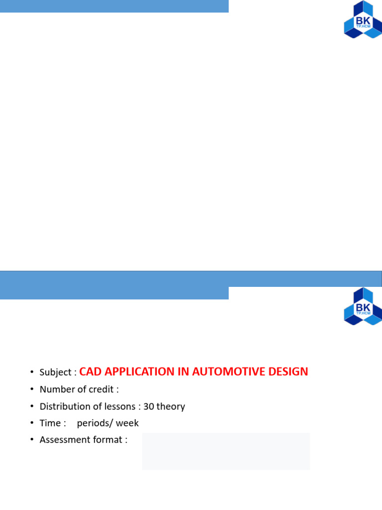 CAD Application in Automotive Design Overview | PDF | Computer Aided ...