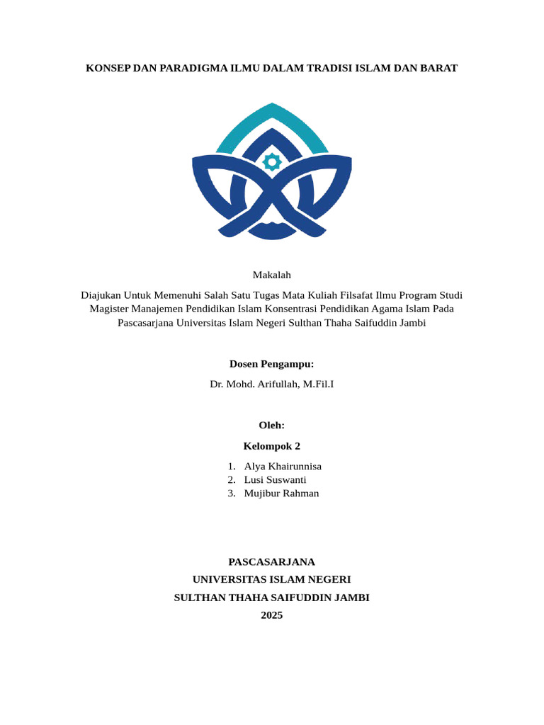 Perbandingan Paradigma Ilmu Islam dan Barat | PDF