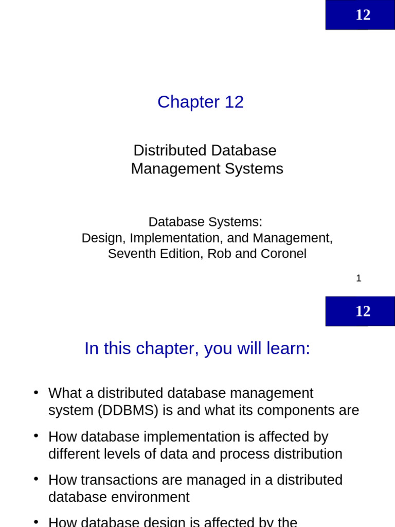 Lecture 3 - Distributed Database Management Systems | PDF | Databases | Database Transaction