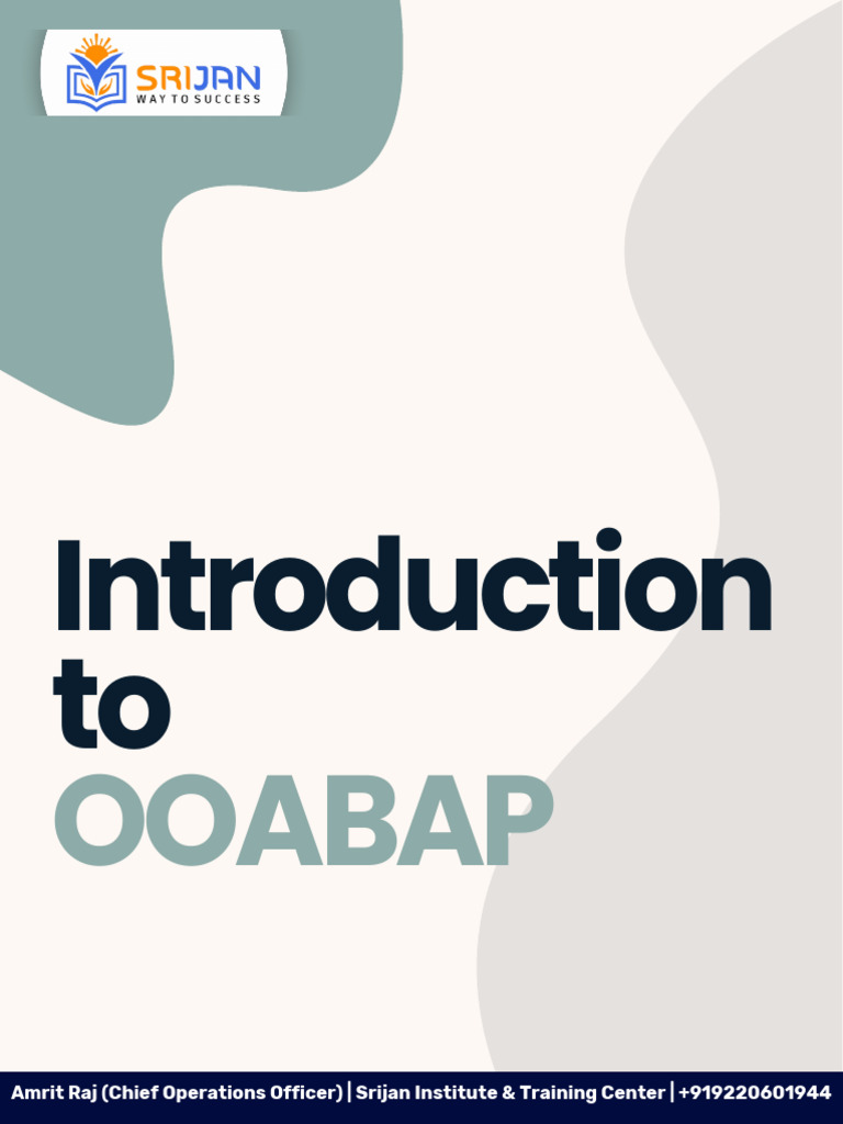 Oo Abap | PDF | Class (Computer Programming) | Inheritance (Object ...