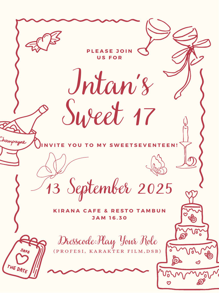 Intan's Sweet Seventeen Invitation | PDF