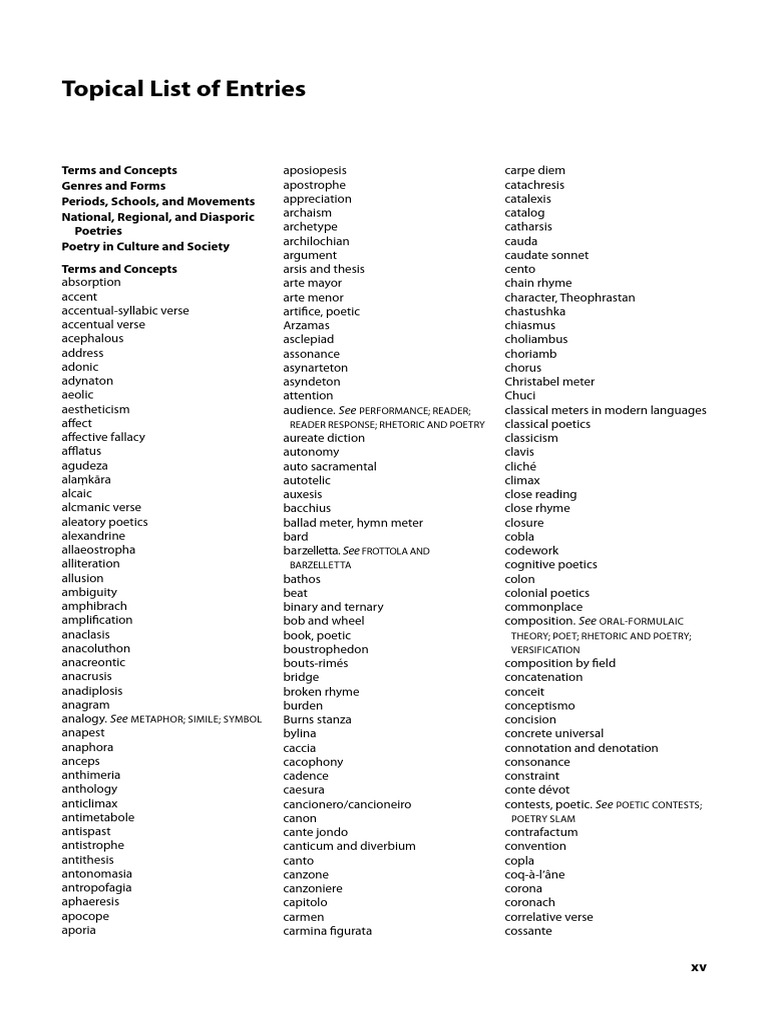 The Princeton Encyclopedia of Poetry and Poetics (16-23) | PDF | Poetry ...