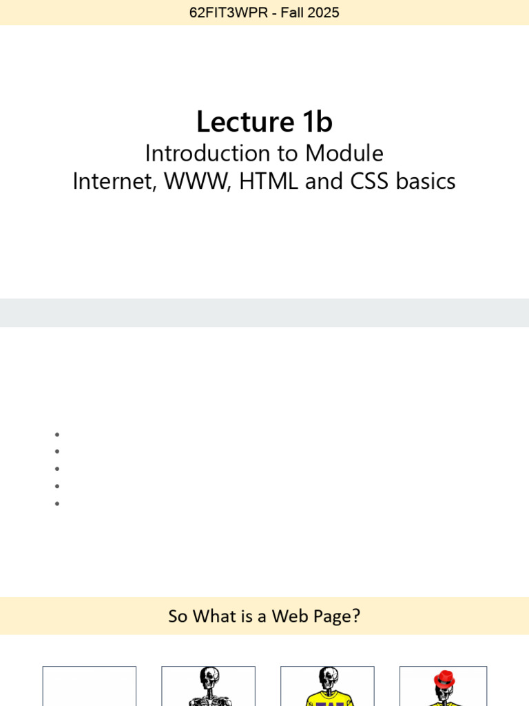 lec01b_intro_www_html_css for web programming | PDF | World Wide Web | Internet & Web
