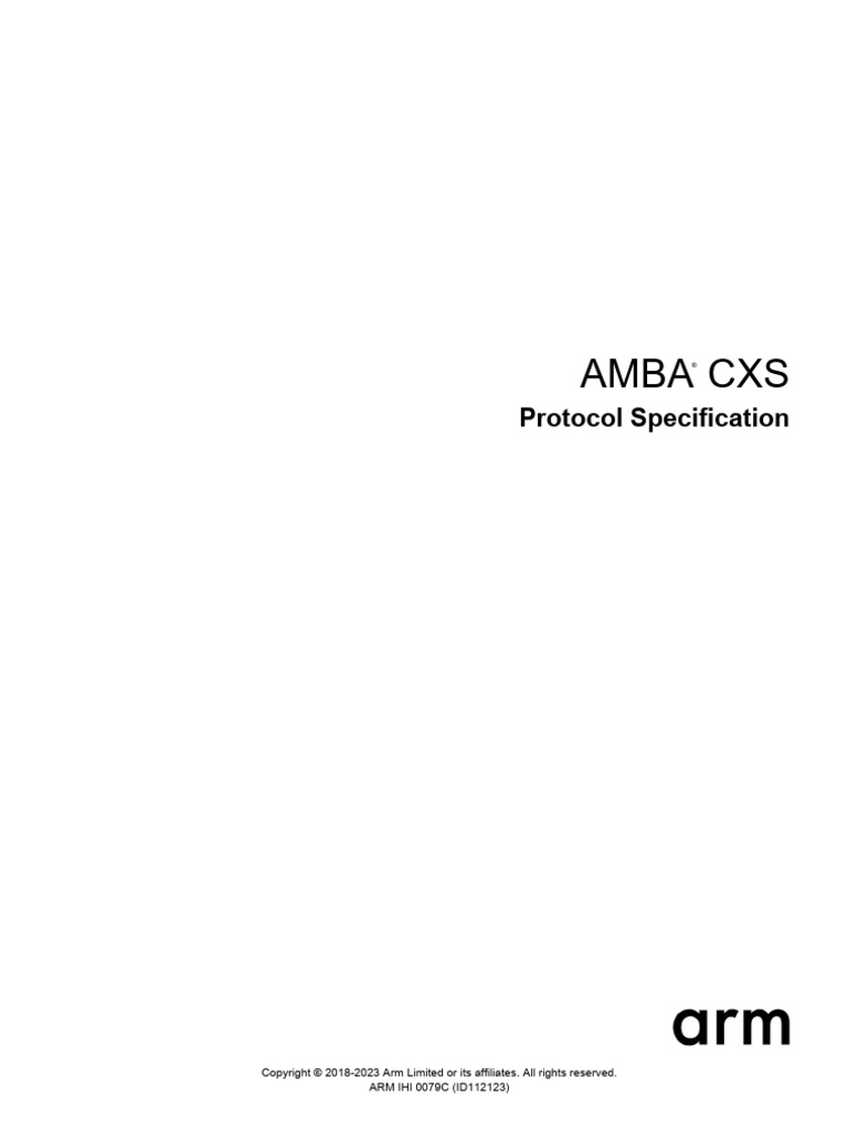 IHI0079C Amba Cxs Streaming Protocol Spec | PDF | License | Network Packet