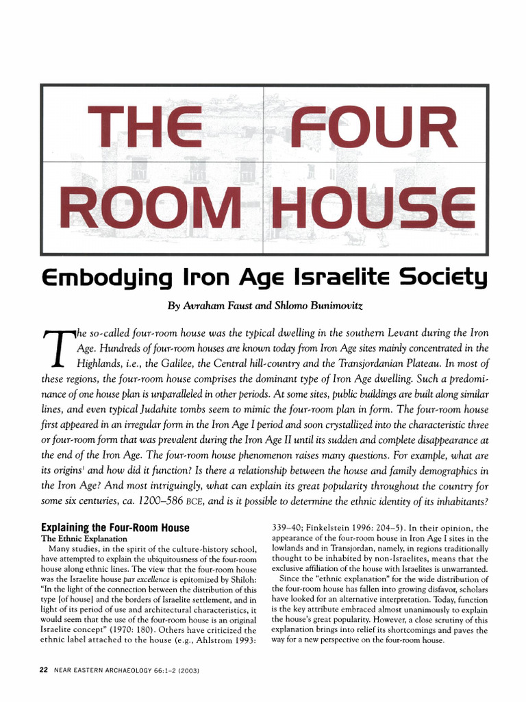 Four-Room House in Iron Age Israel | PDF | Israelites | Communication