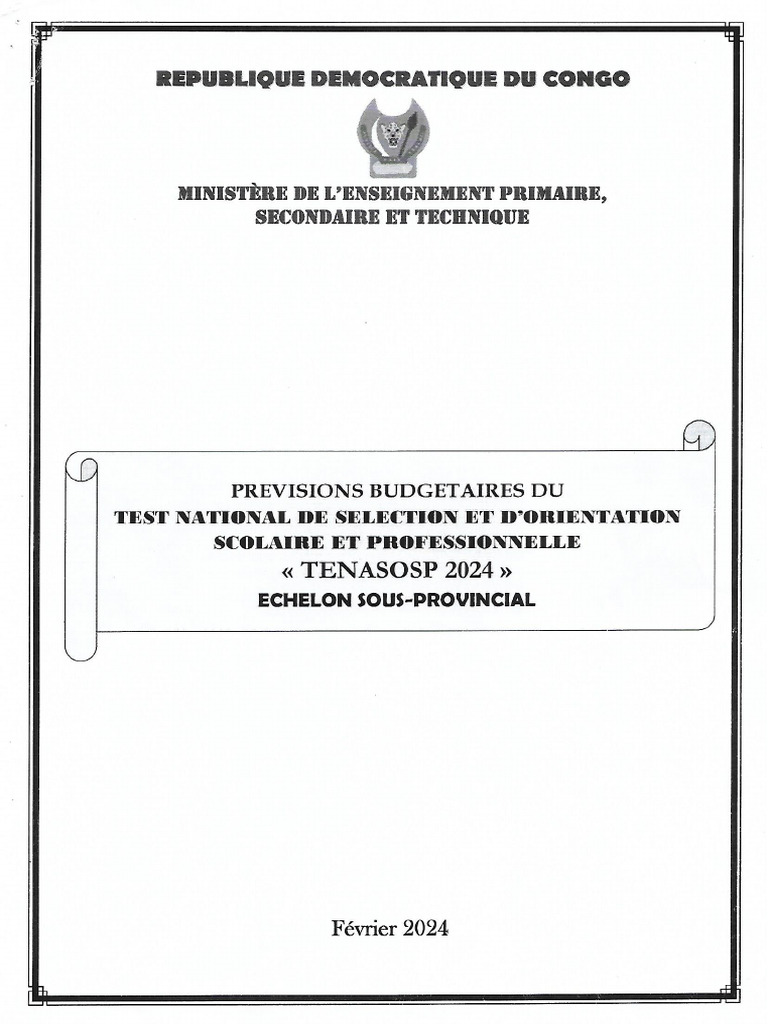 Previsions Tenasosp 2024 - Sous-Prov | PDF