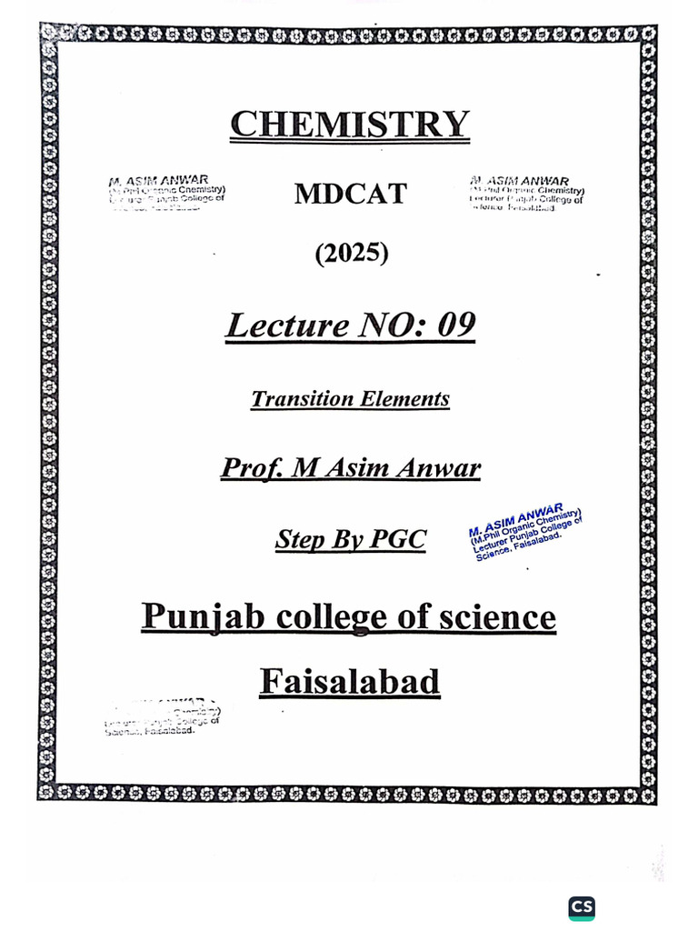 Mdcat Lect#9 (2025) | PDF