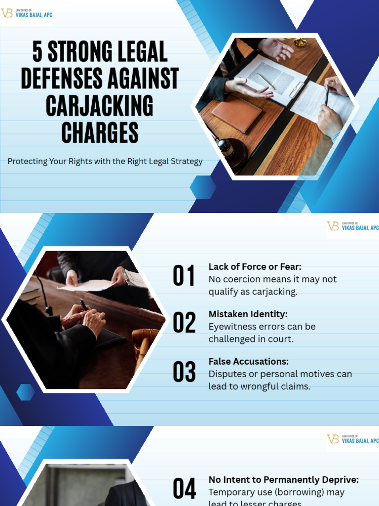5 Strong Legal Defenses Against Carjacking Charges | PDF