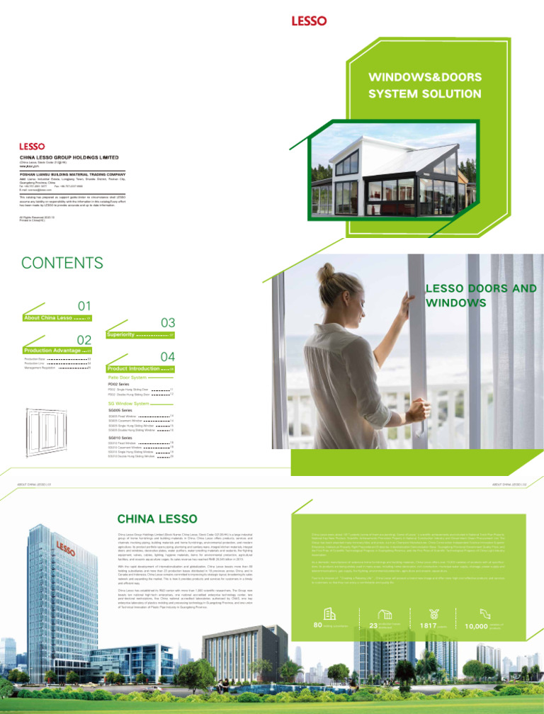 China Lesso Windows & Doors Catalog | PDF | Window | Building Insulation