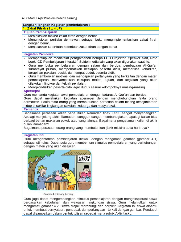 Alur Modul Ajar Problem Based Learning | PDF