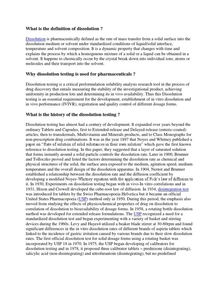 What is the Definition of Dissolution | Dissolution (Chemistry) | Solution