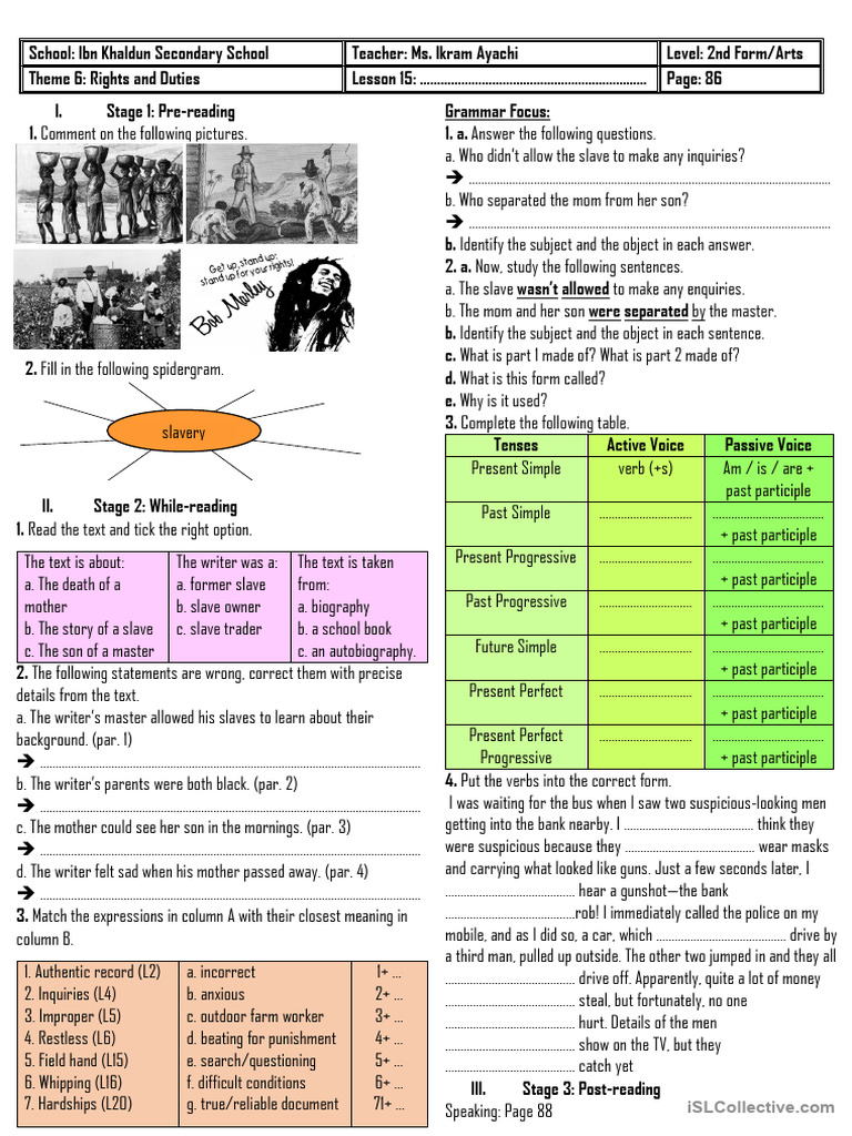 Rights and Duties: Modern Slavery Lesson | PDF | Human Trafficking | Crimes