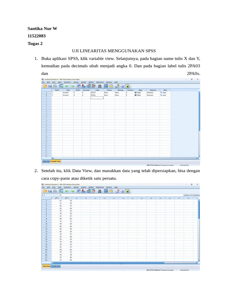 Linearitas Dan Regresi | PDF