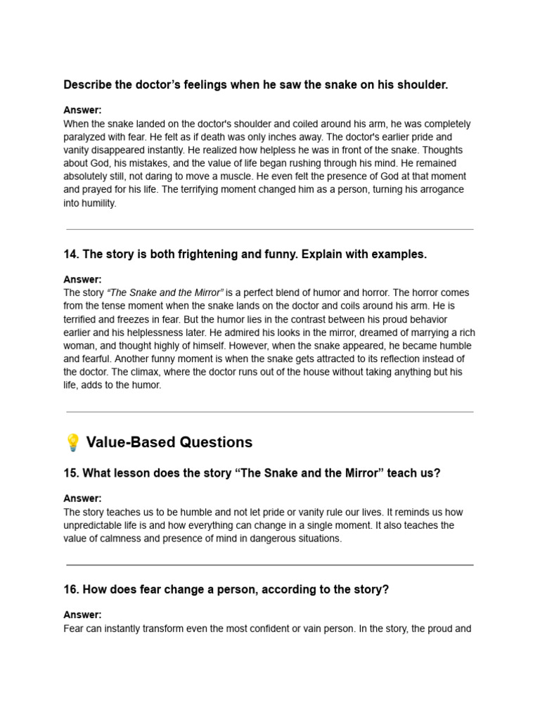 Doctor's Transformation Through Fear | PDF