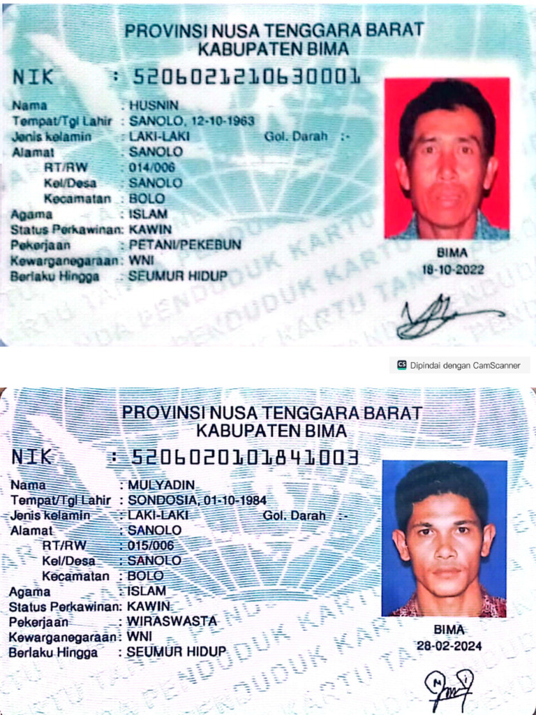 KTP Pengurus GP3A Karawi Sama | PDF