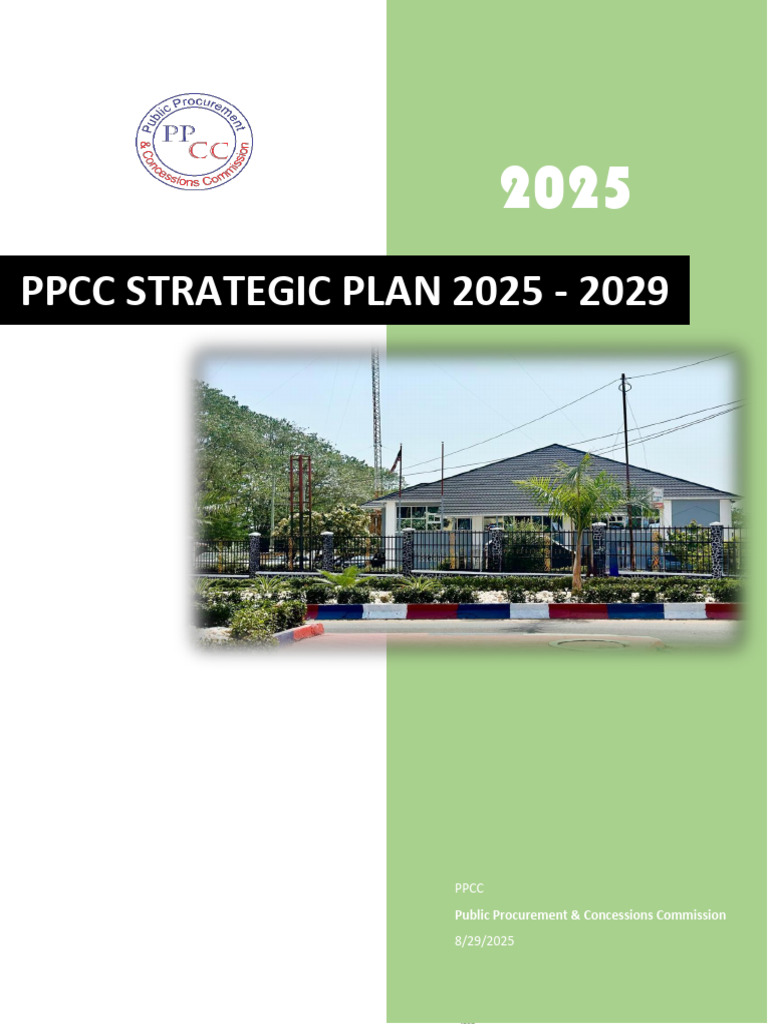 PPCC Strategic Plan 2025-2029 | PDF | Governance | Regulatory Compliance