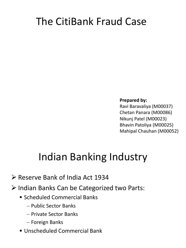 Citi Bank Fraud Case-Trust On Relationship Manager | PDF | Citibank ...