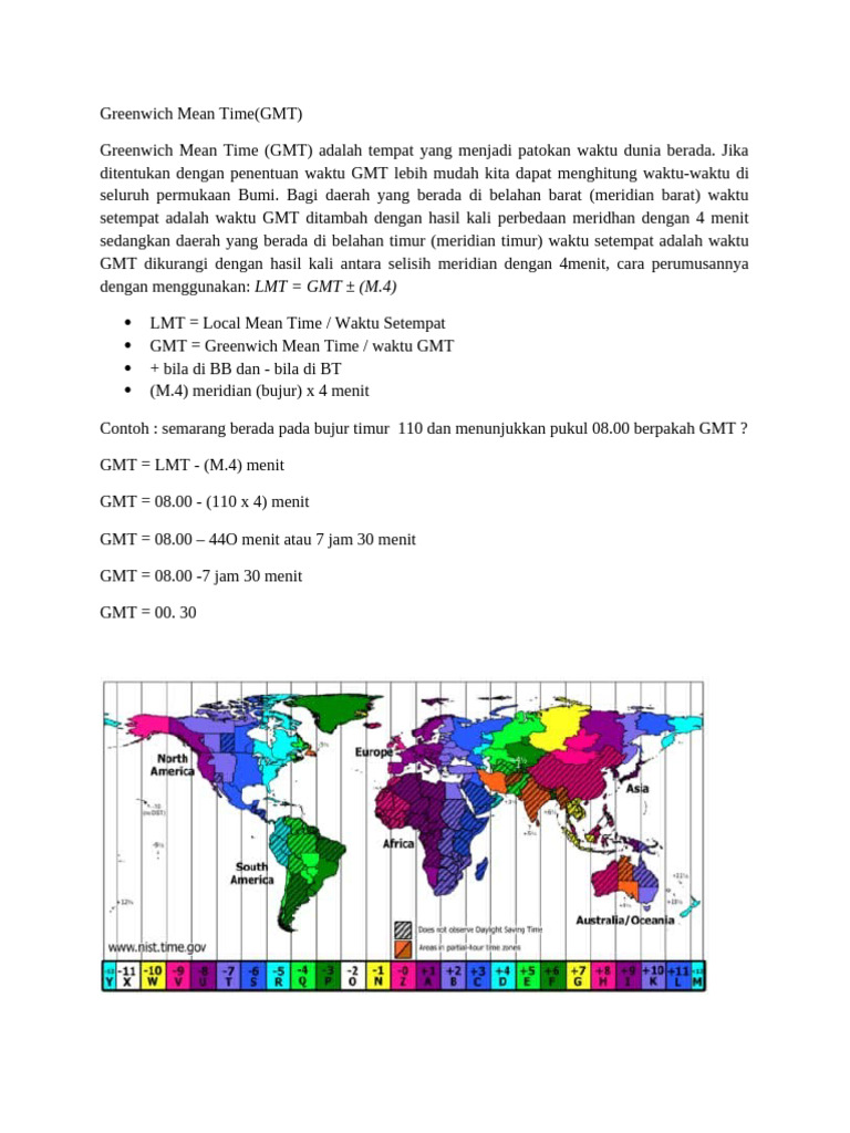 Greenwich Mean Time. | PDF