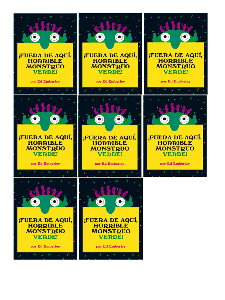 Fuera de Aqui Horrible Monstruo Verde | PDF