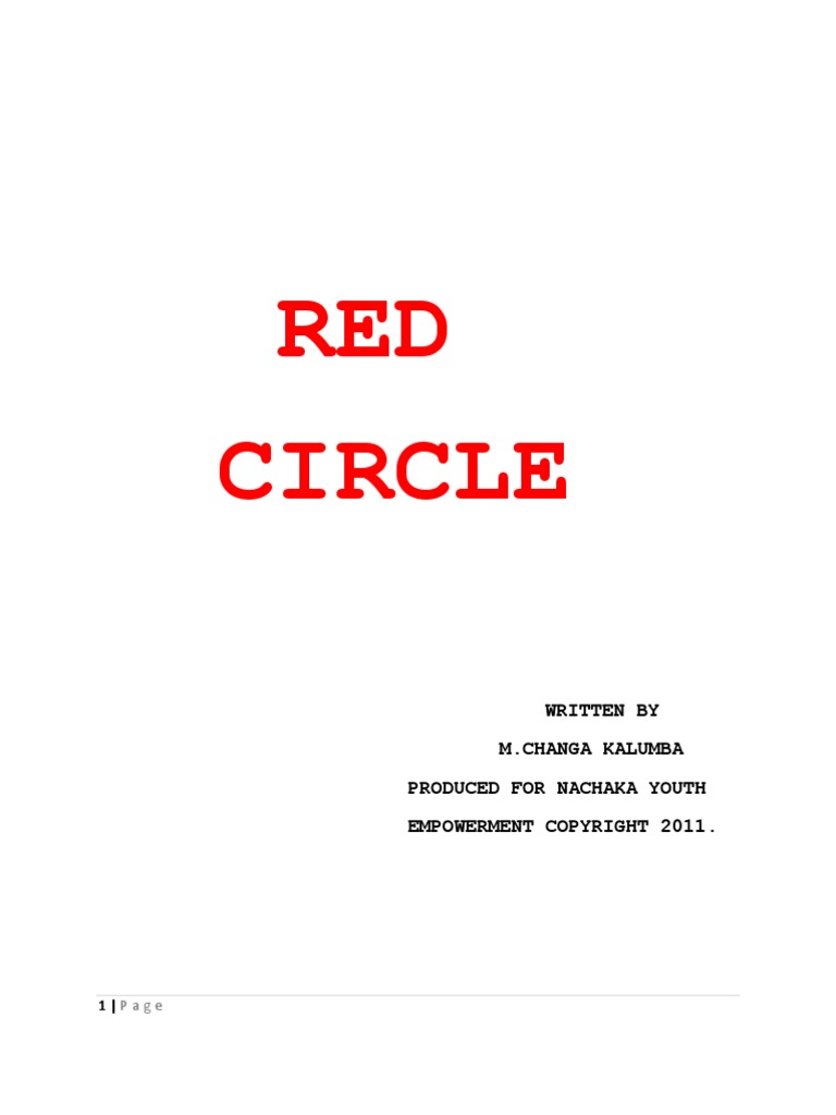 Red Circle Draft Two | PDF | Self-Improvement | Wellness