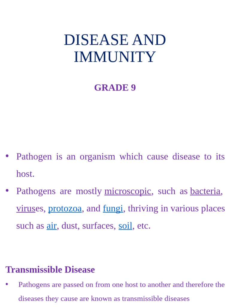 Chapter 10 Diseases and Immunity | PDF | Immune System | Vaccination