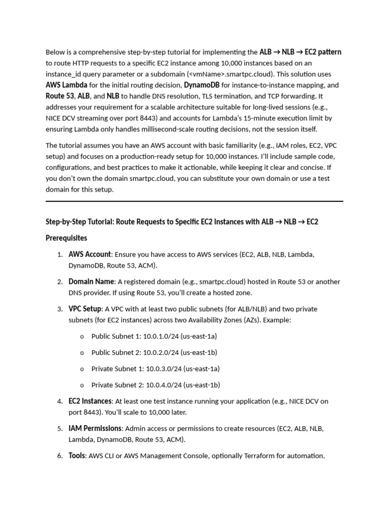 Route HTTP Requests to EC2 with ALB/NLB | PDF | Domain Name System ...