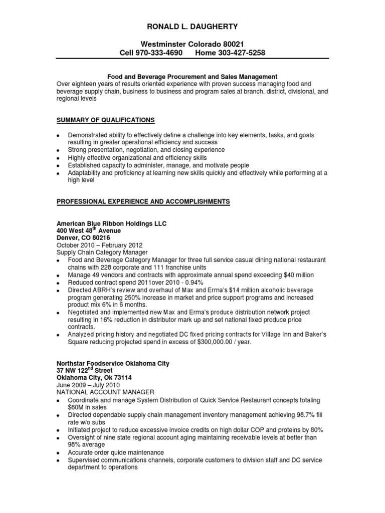 Food & Beverage Procurement Expert | PDF | Foodservice | Inventory