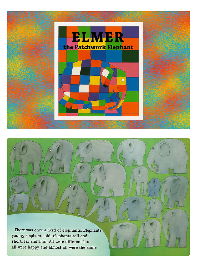 Elmer The Patchwork Elephant - My Book | PDF