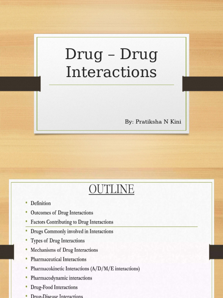 Drug Interactions | PDF