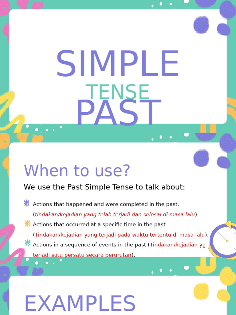 Understanding Past Simple Tense | PDF | Languages Of Europe | Languages