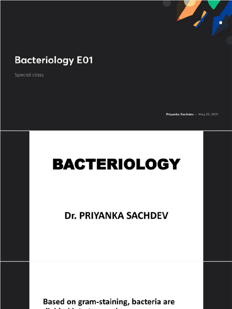 Bacteriology | PDF