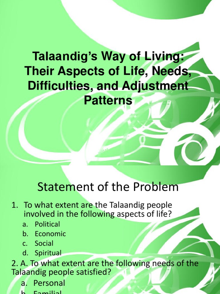 Talaandig Life: Challenges & Adaptations | PDF | Tribe | Social Psychology