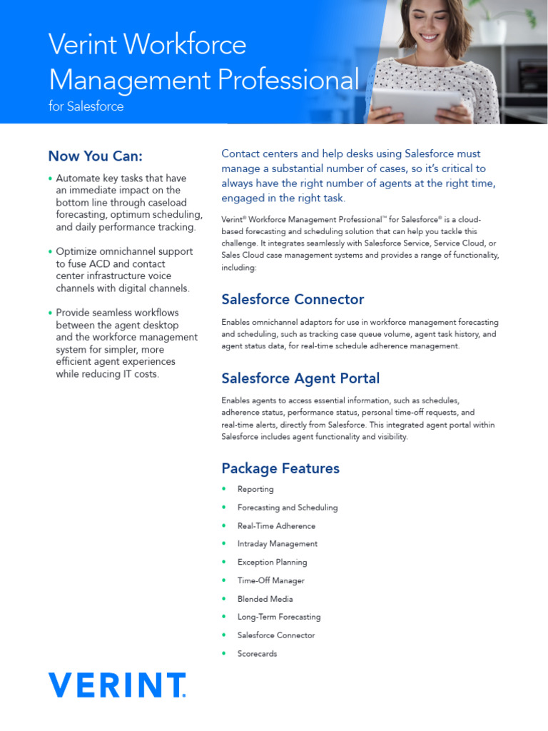 WFM Professional Salesforce Datasheet Us English | PDF | Computing | Information Technology