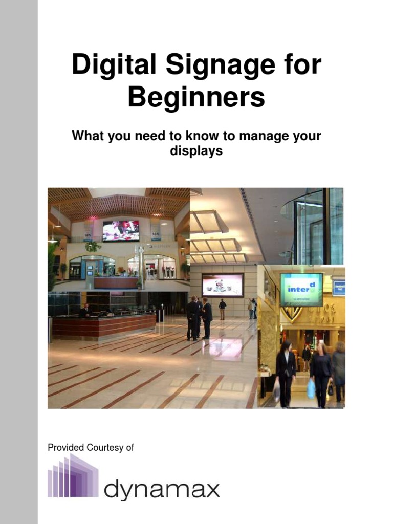 Digital Signage For Beginners | PDF | Cloud Computing | Television