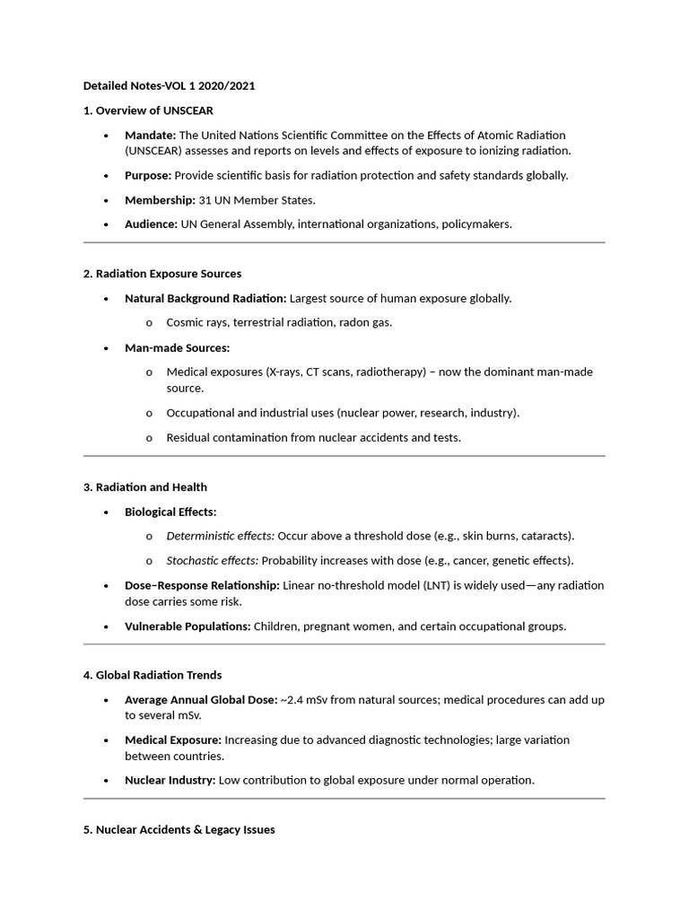 Radiation Booklet and VOL1 Detail | PDF | Ionizing Radiation ...