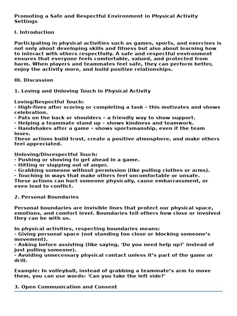Loving vs. Unloving Touch in Sports | PDF | Psychological Concepts ...