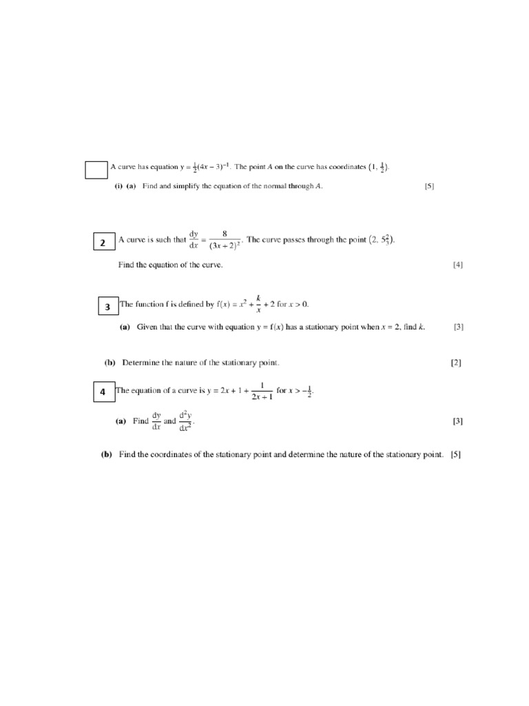 Maths Lower 6 Test 9 Copies | PDF