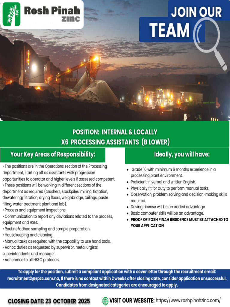Processing Assistant Job Openings | PDF