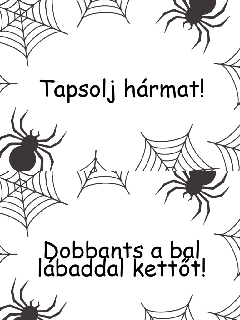 Mozgásos Kártyák - Halloween | PDF