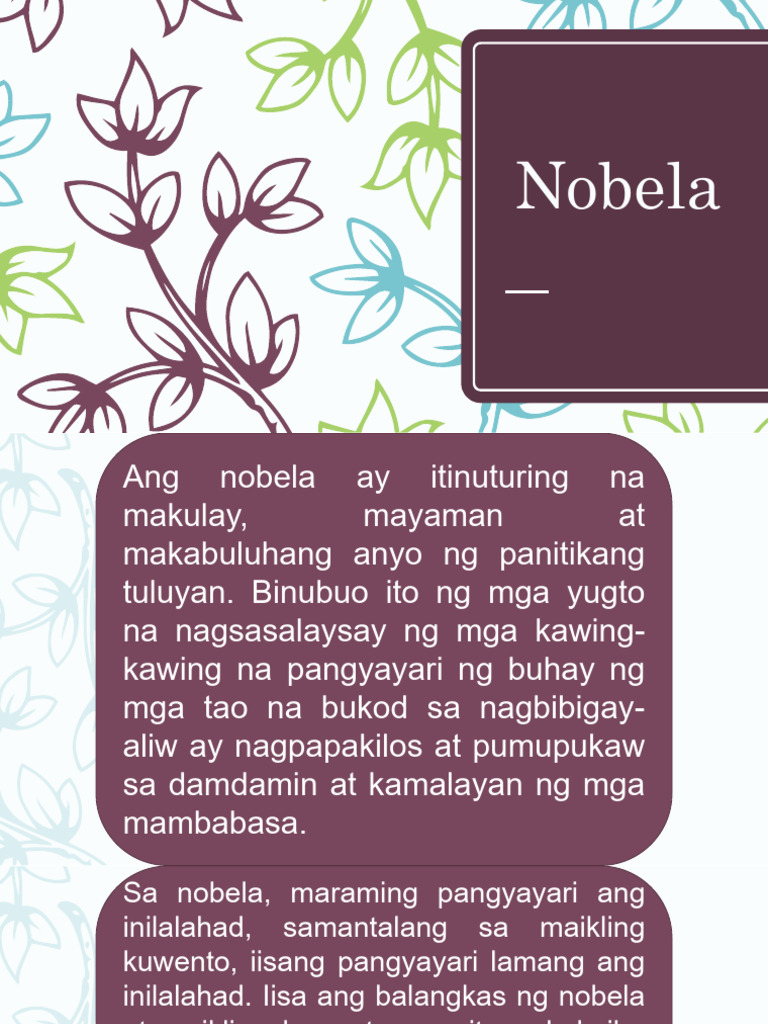 Filipino Nobela | PDF
