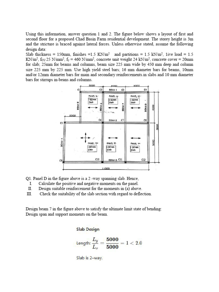 Slab Design. by Babagana Sheriff | PDF