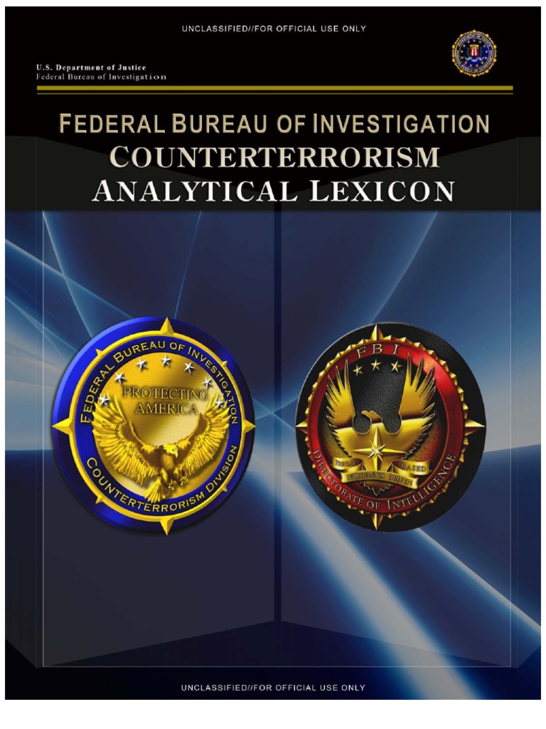 FBI Counterterrorism Analytical Lexicon | Extremism | Foreign ...