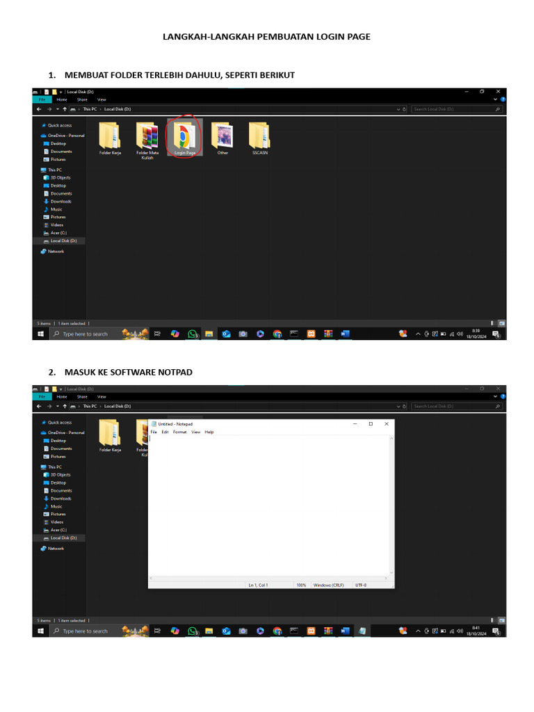 Cara Membuat Halaman Login Sederhana | PDF