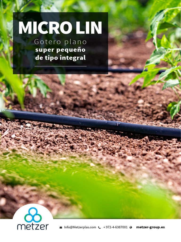 Gotero MICRO LIN: Compacto y Eficiente | PDF | Filtración | Tratamiento ...